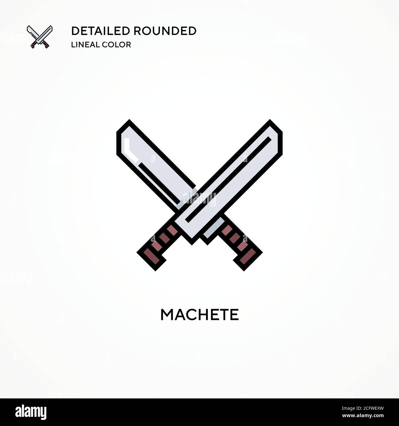 Machete vector icon. Modern vector illustration concepts. Easy to edit ...