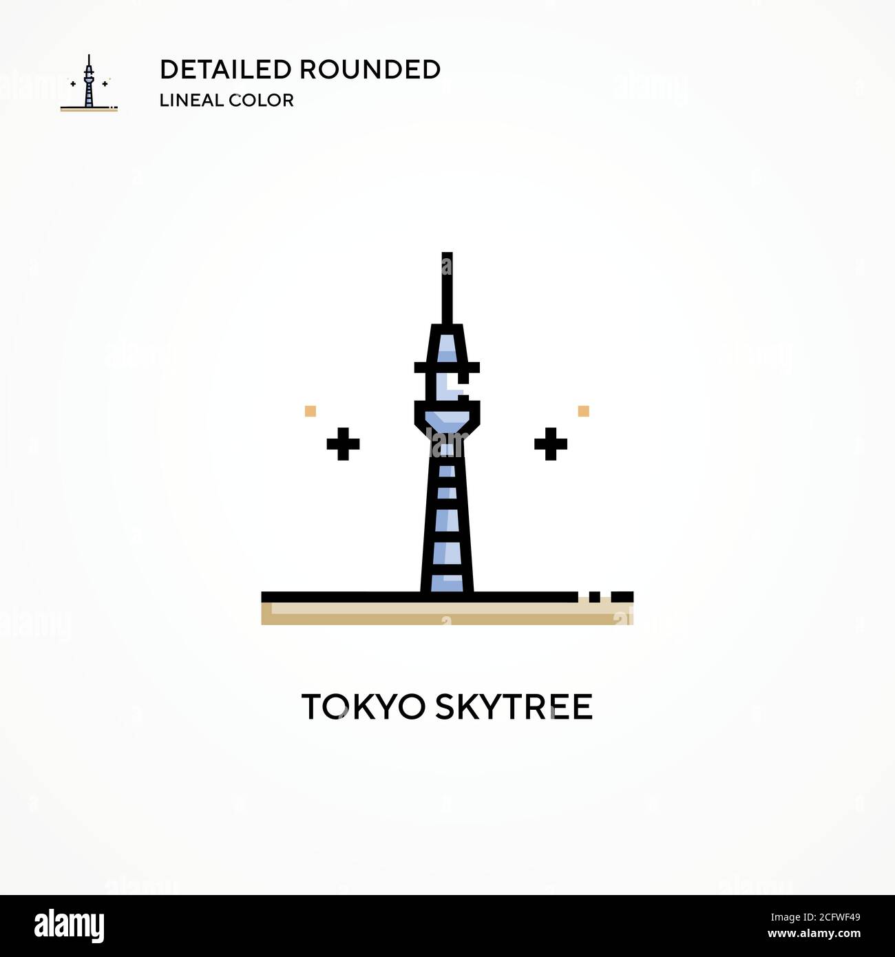 Night scene of tokyo skytree Stock Vector Images - Alamy