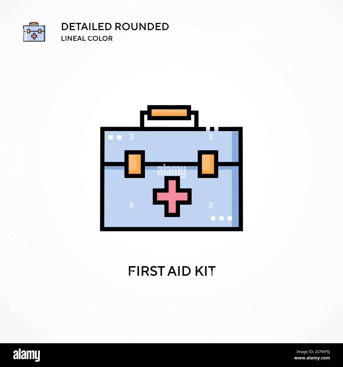 First Aid Kit Vector Icon Modern Vector Illustration Concepts Easy To