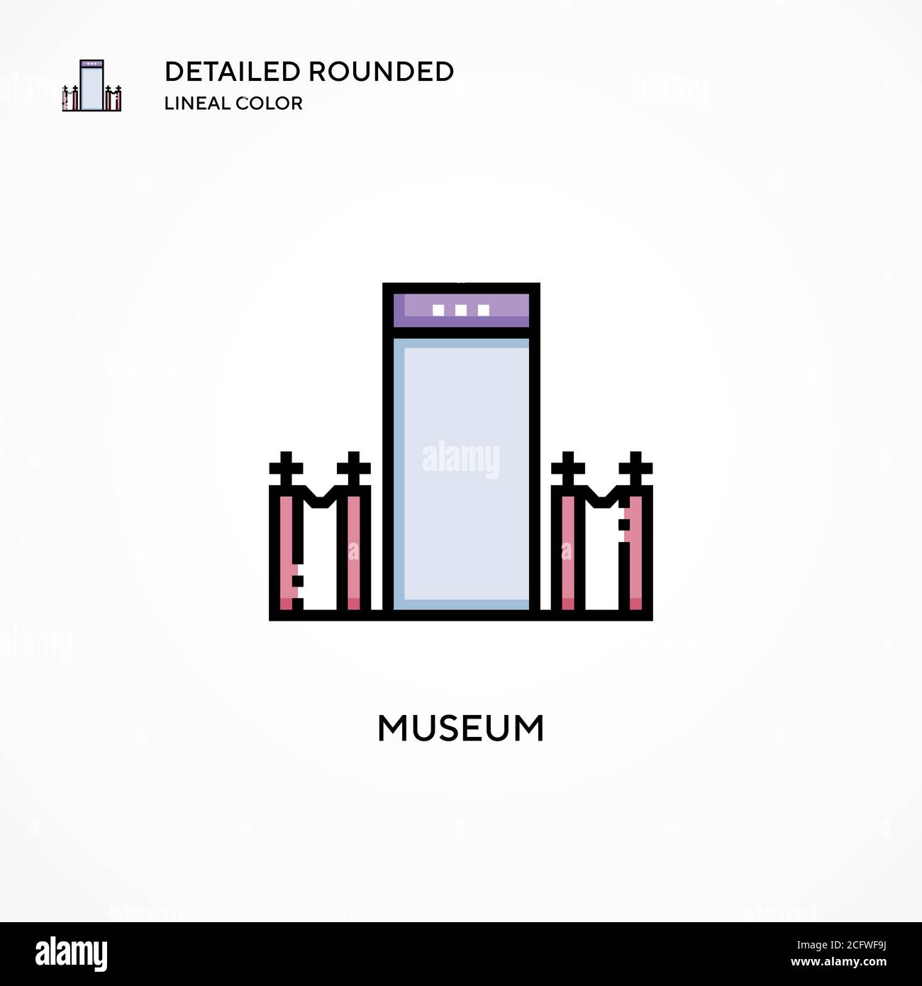 Museum vector icon. Modern vector illustration concepts. Easy to edit ...