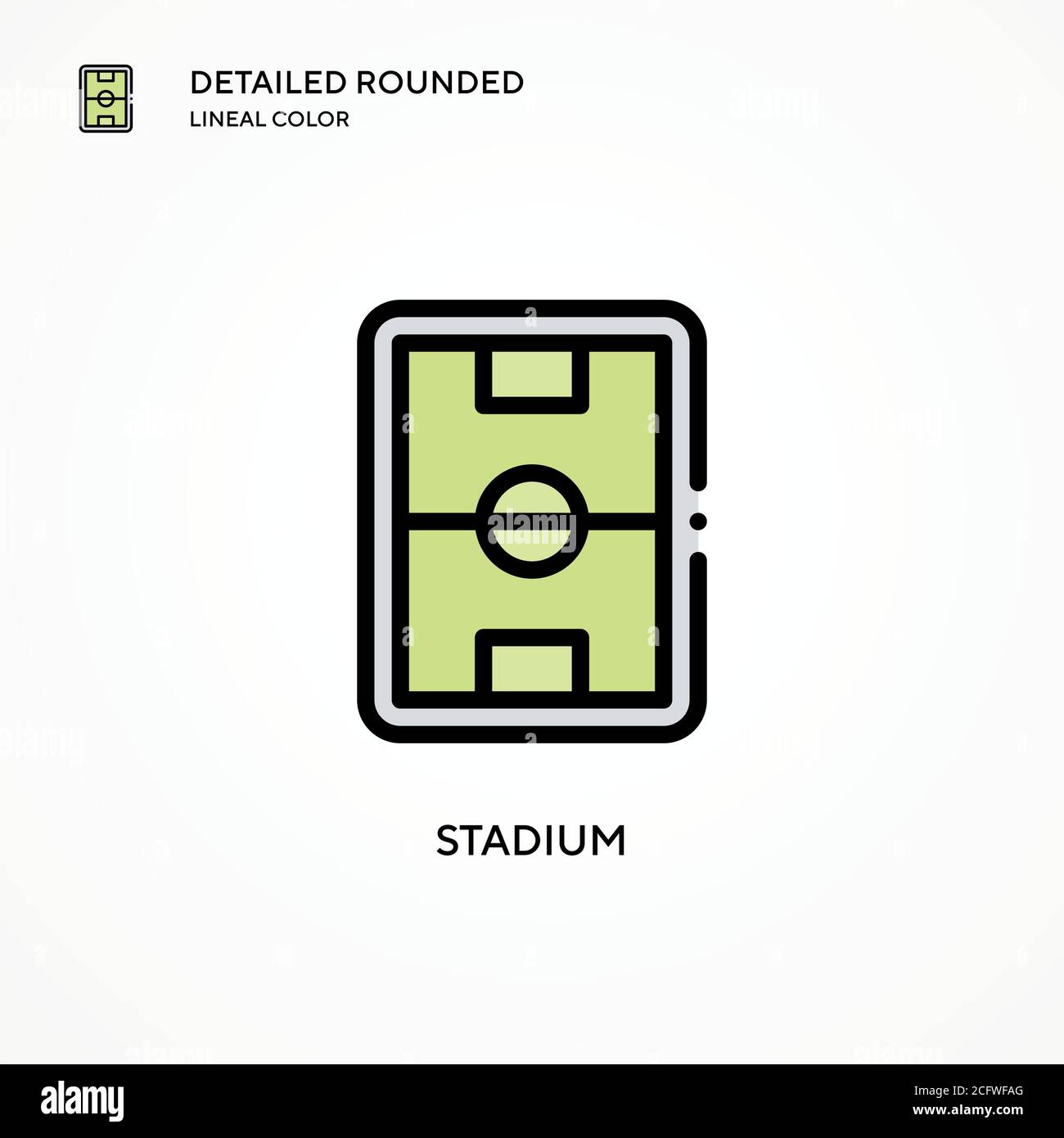 Stadium vector icon. Modern vector illustration concepts. Easy to edit ...