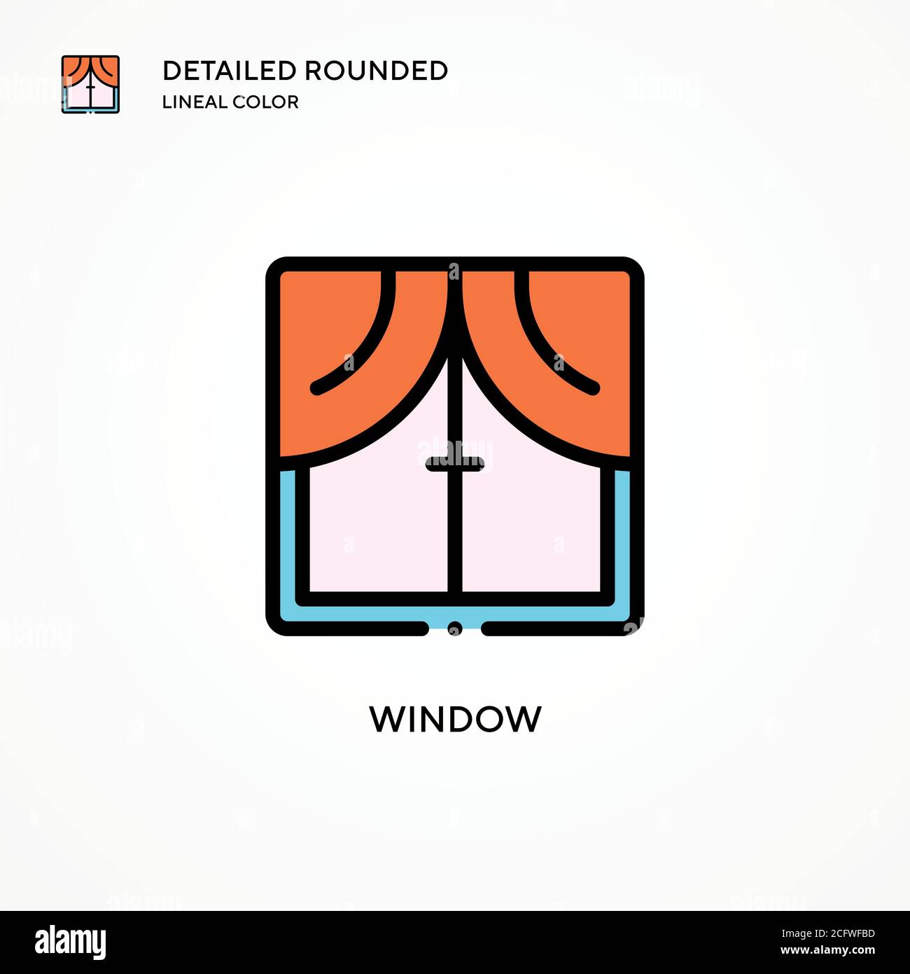 Window vector icon. Modern vector illustration concepts. Easy to edit ...