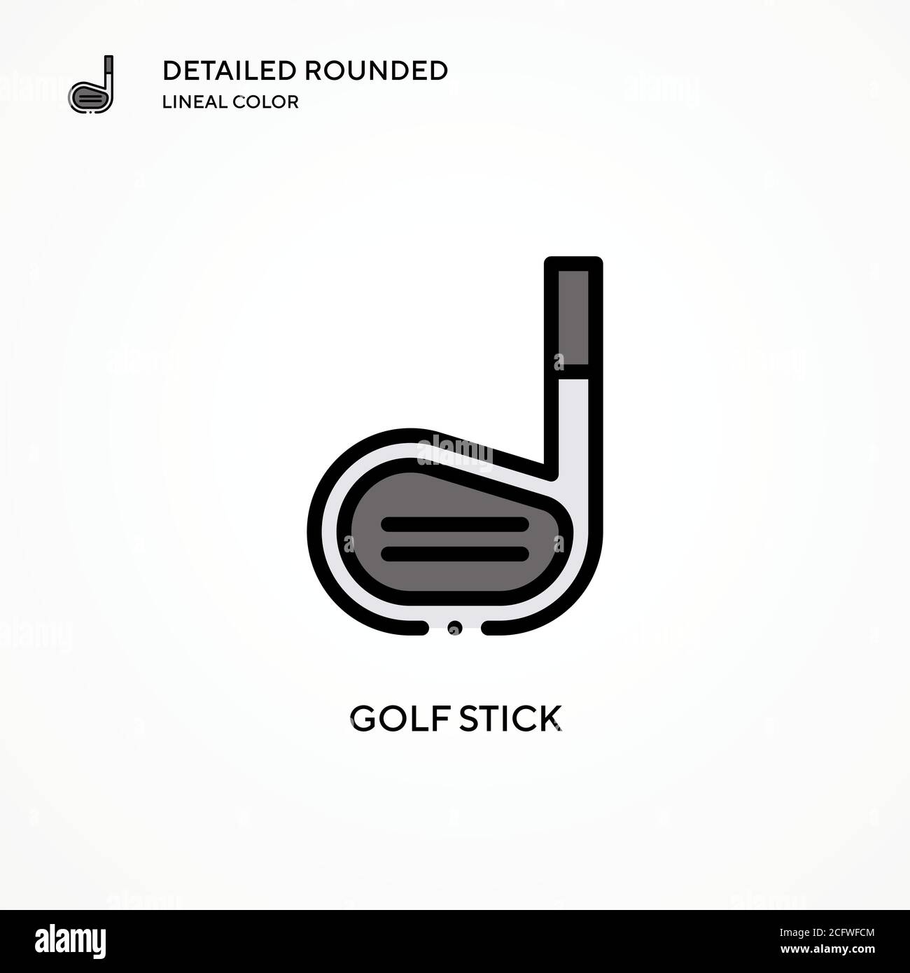 Golf stick vector icon. Modern vector illustration concepts. Easy to ...