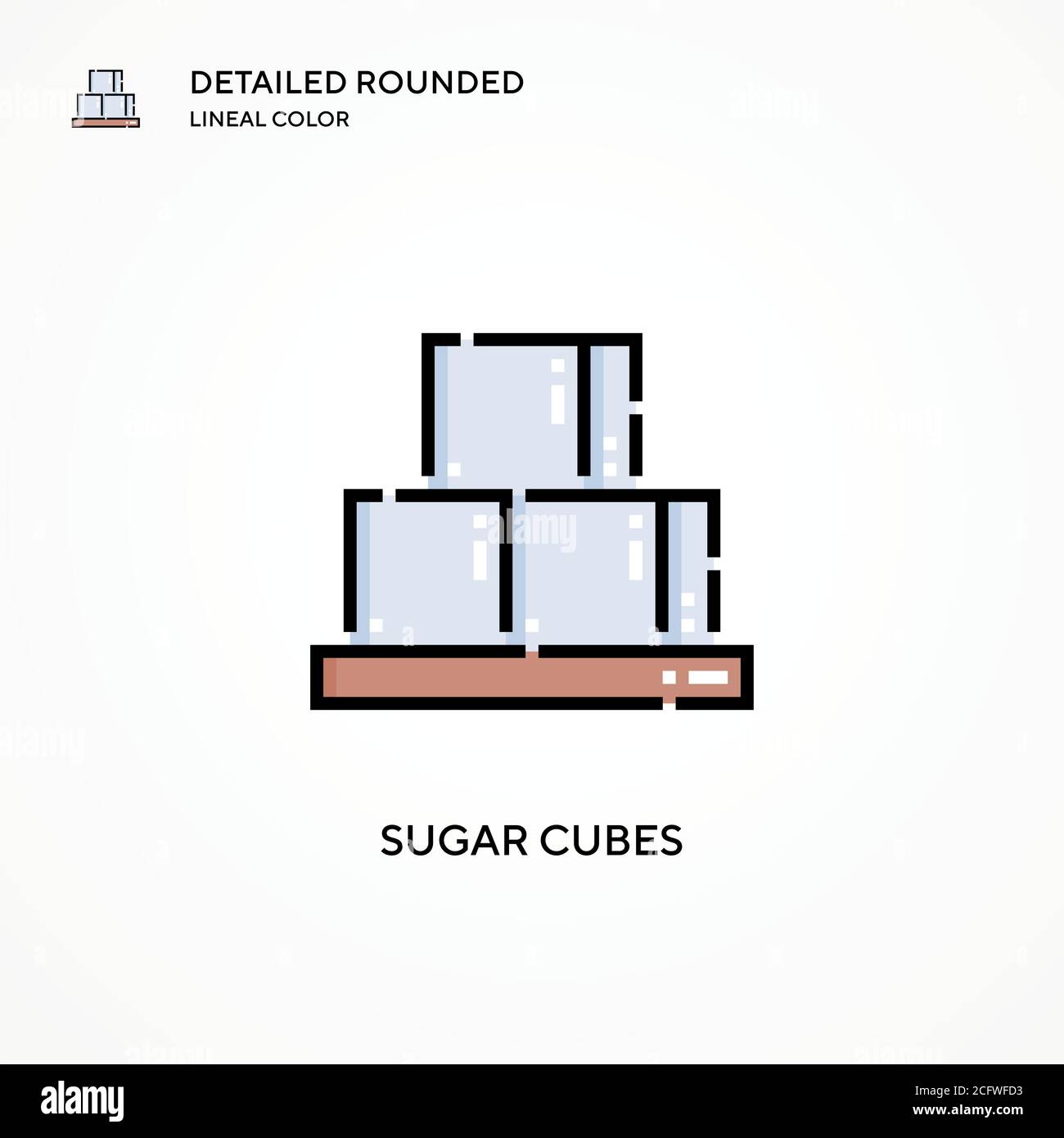 Sugar Cubes Stock Vector Images - Alamy