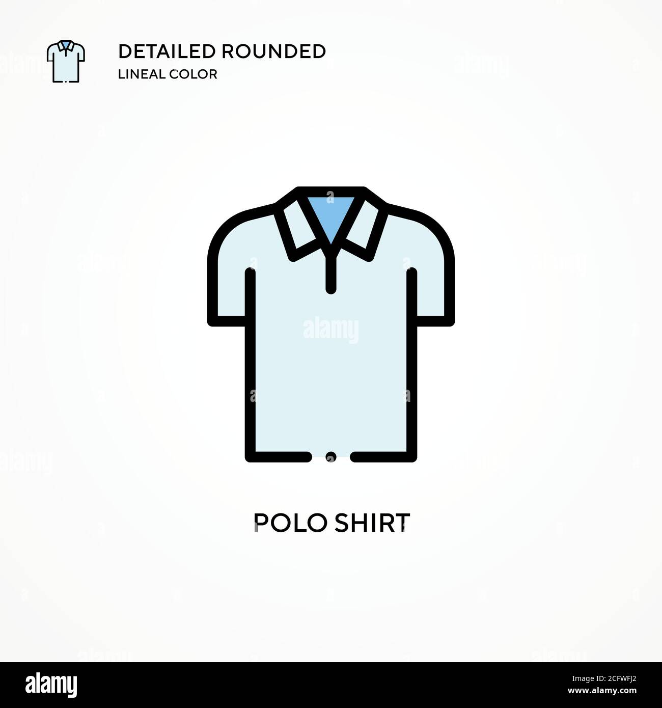 Polo shirt vector icon. Modern vector illustration concepts. Easy to ...