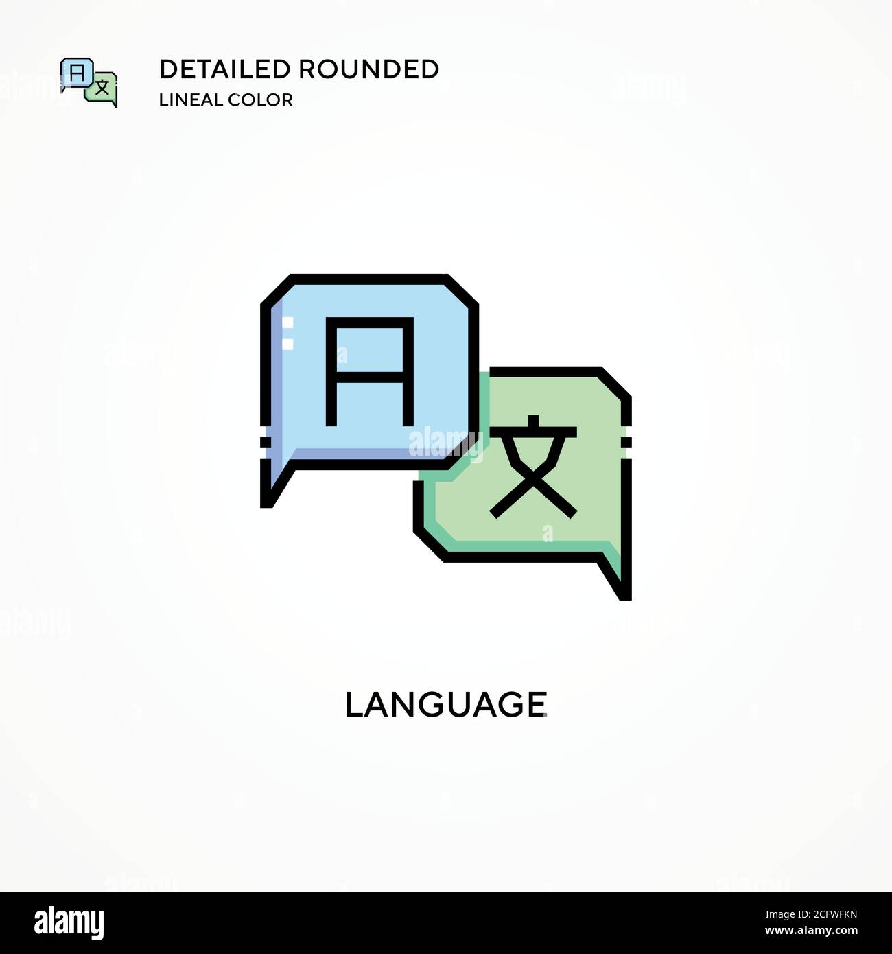 Language vector icon. Modern vector illustration concepts. Easy to edit ...