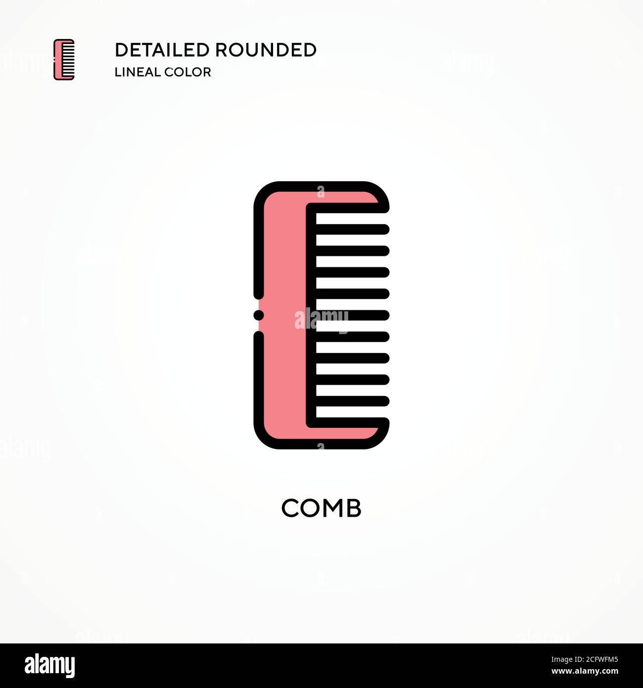 Comb vector icon. Modern vector illustration concepts. Easy to edit and ...