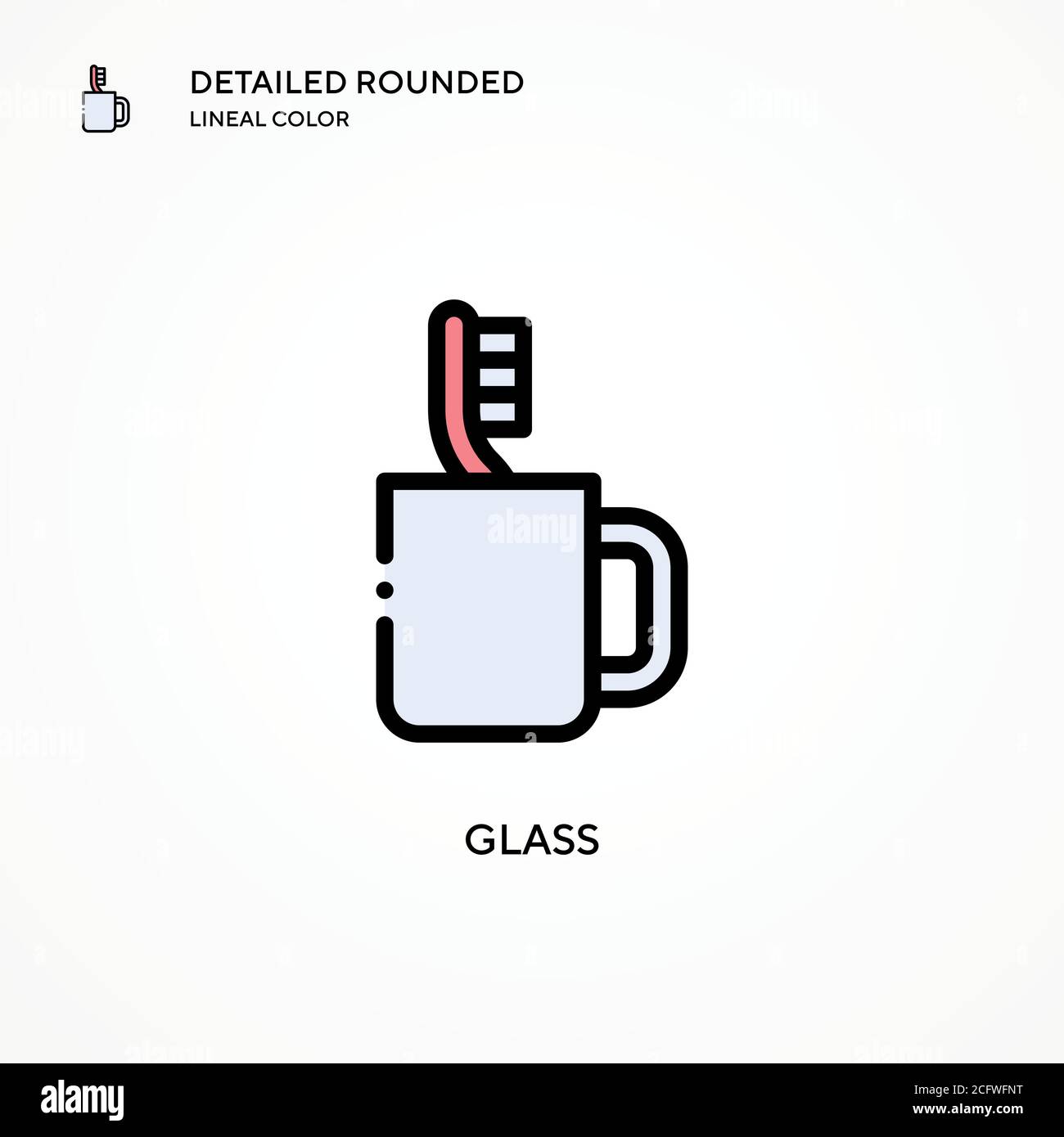 Glass vector icon. Modern vector illustration concepts. Easy to edit ...