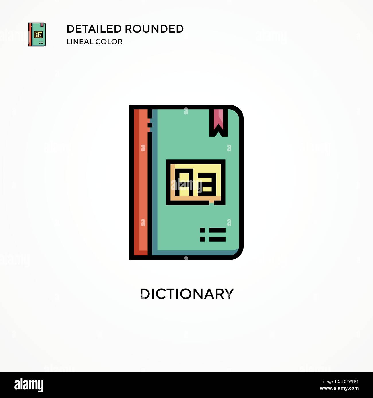 Dictionary vector icon. Modern vector illustration concepts. Easy to ...
