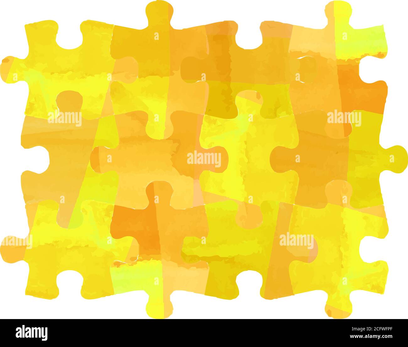This is a illustration of Watercolor Puzzle Stock Vector Image & Art ...