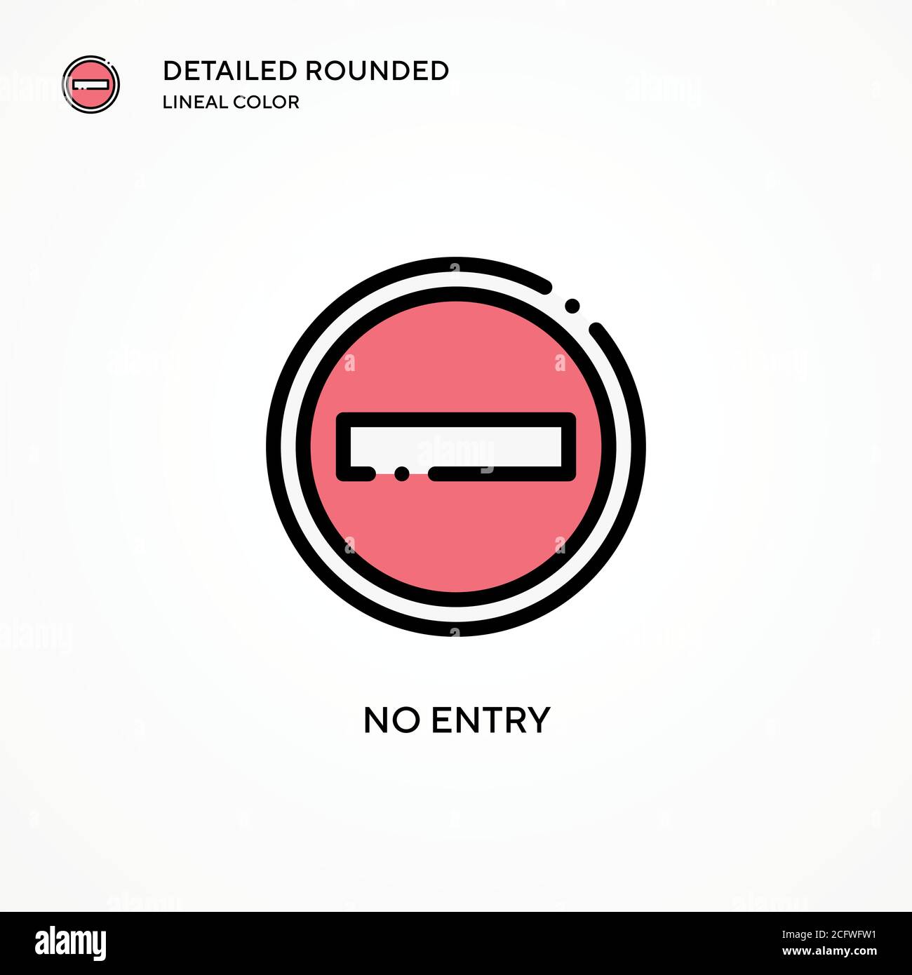 No entry vector icon. Modern vector illustration concepts. Easy to edit ...