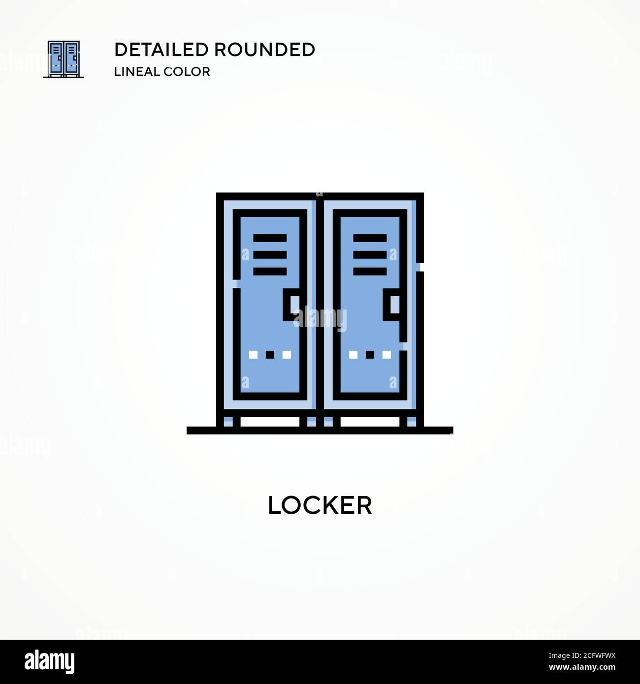 Locker vector icon. Modern vector illustration concepts. Easy to edit ...