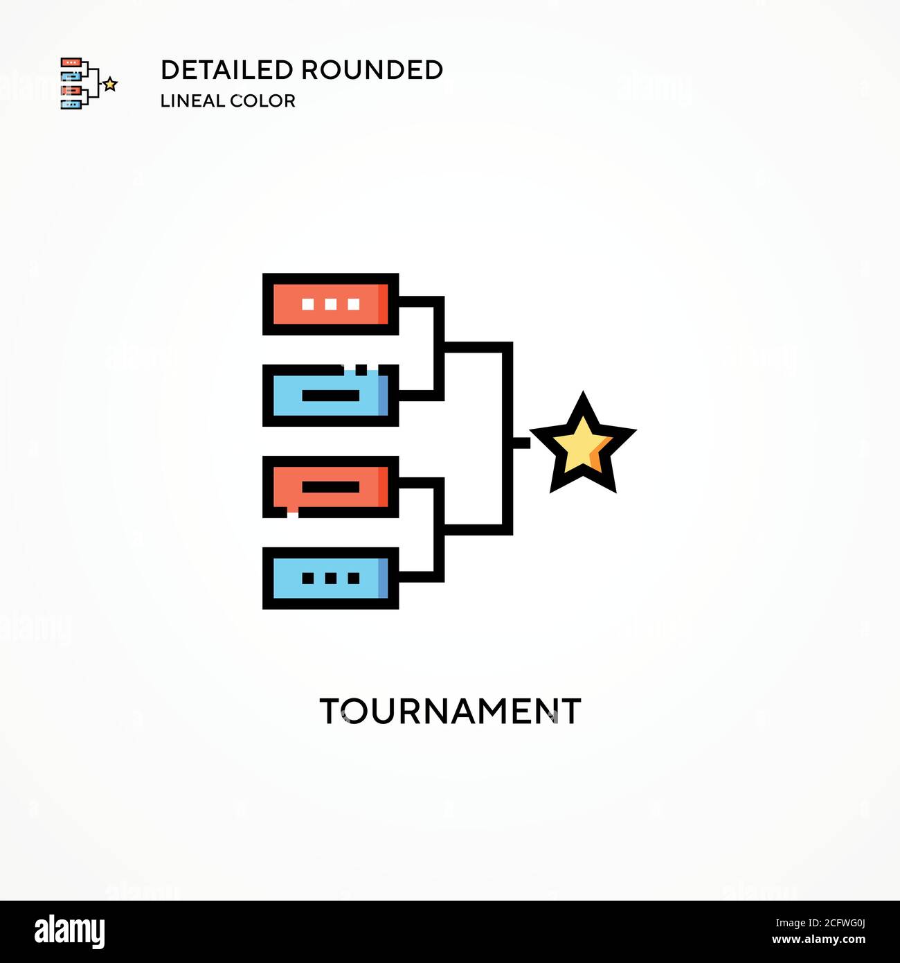 Tournament vector icon. Modern vector illustration concepts. Easy to ...