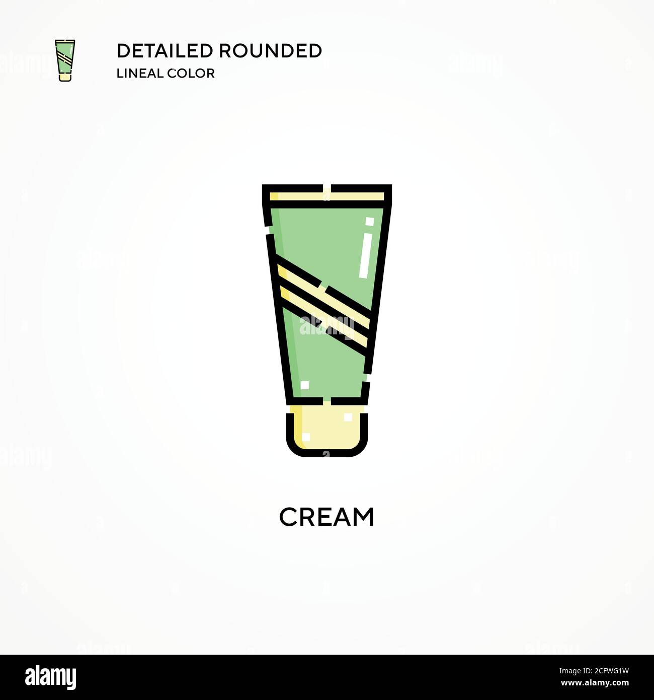 Cream vector icon. Modern vector illustration concepts. Easy to edit ...