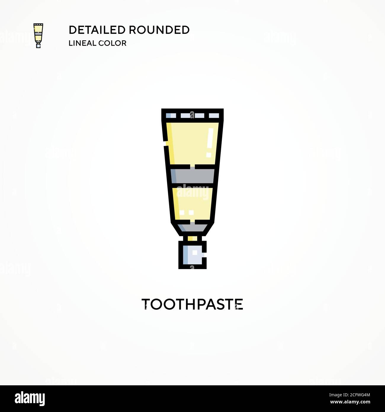Toothpaste vector icon. Modern vector illustration concepts. Easy to ...