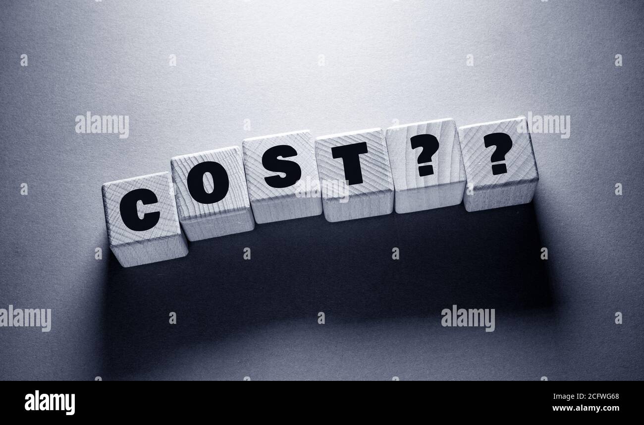 Cost word hi-res stock photography and images - Alamy