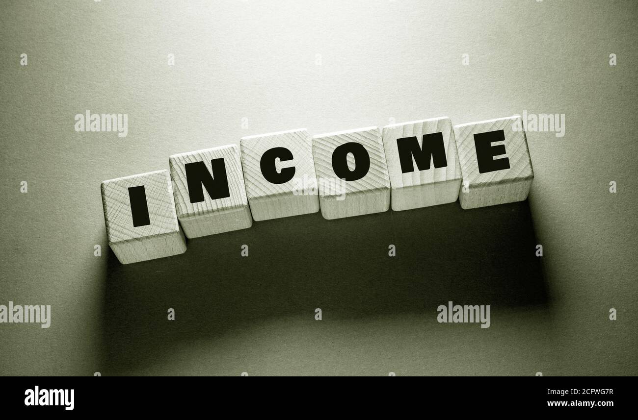 Income word hi-res stock photography and images - Alamy