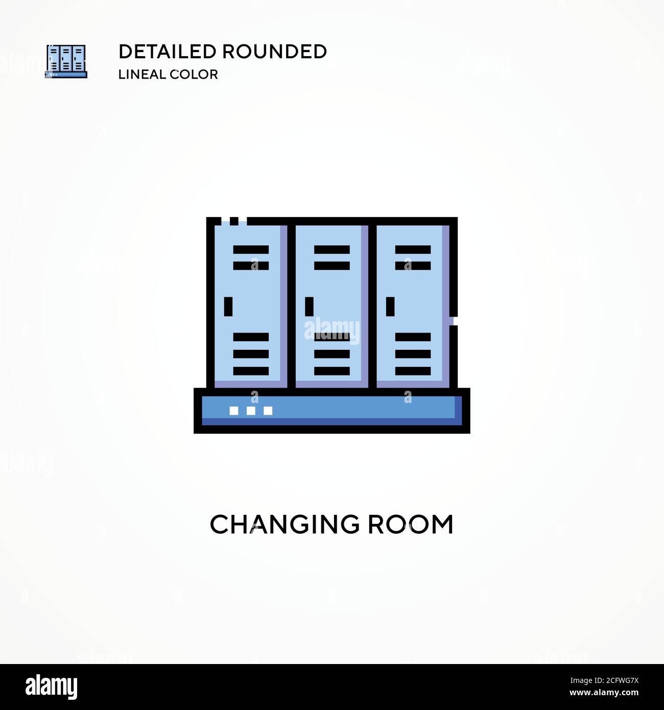 Changing room vector icon. Modern vector illustration concepts. Easy to ...