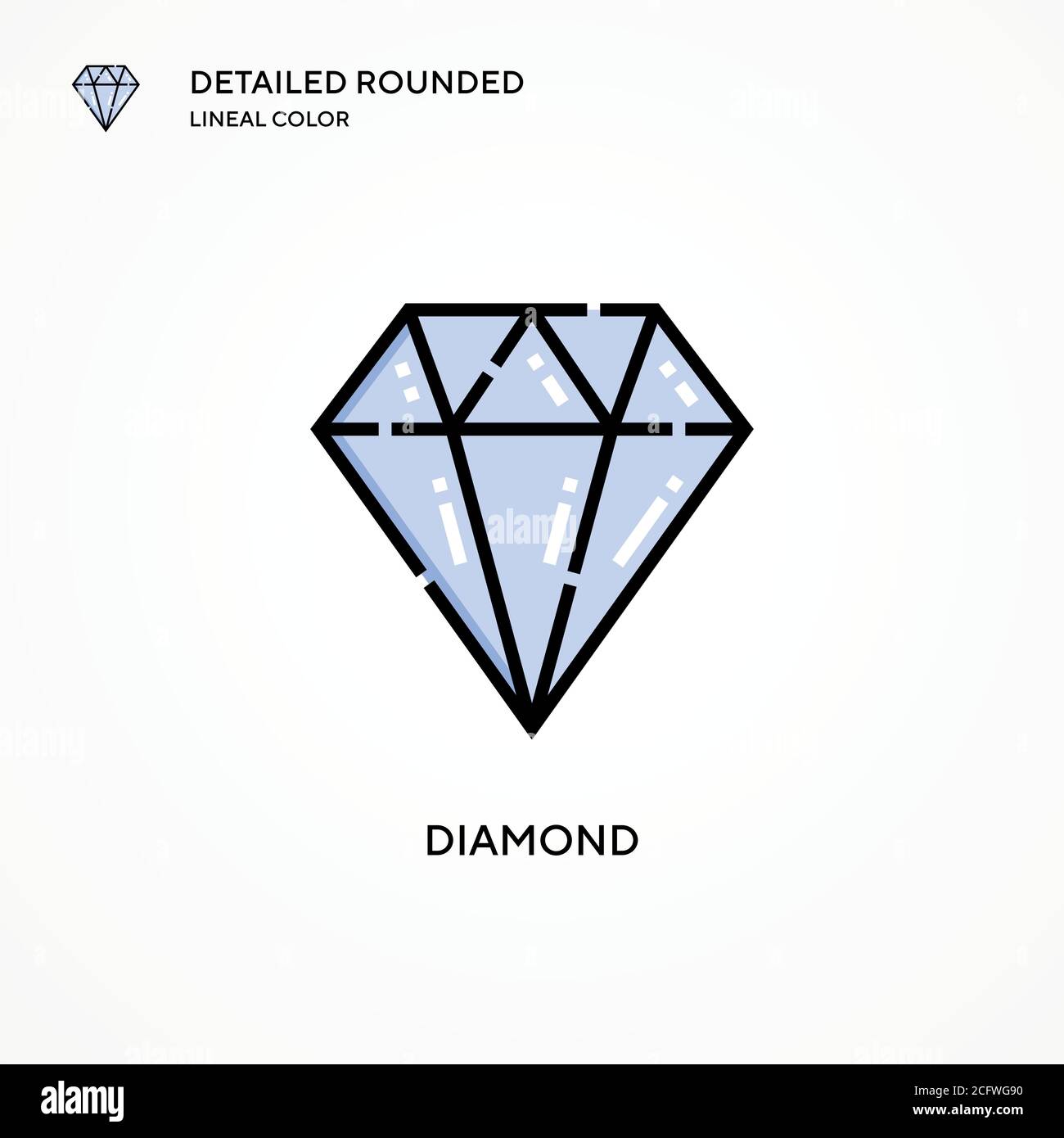 Diamond vector icon. Modern vector illustration concepts. Easy to edit ...
