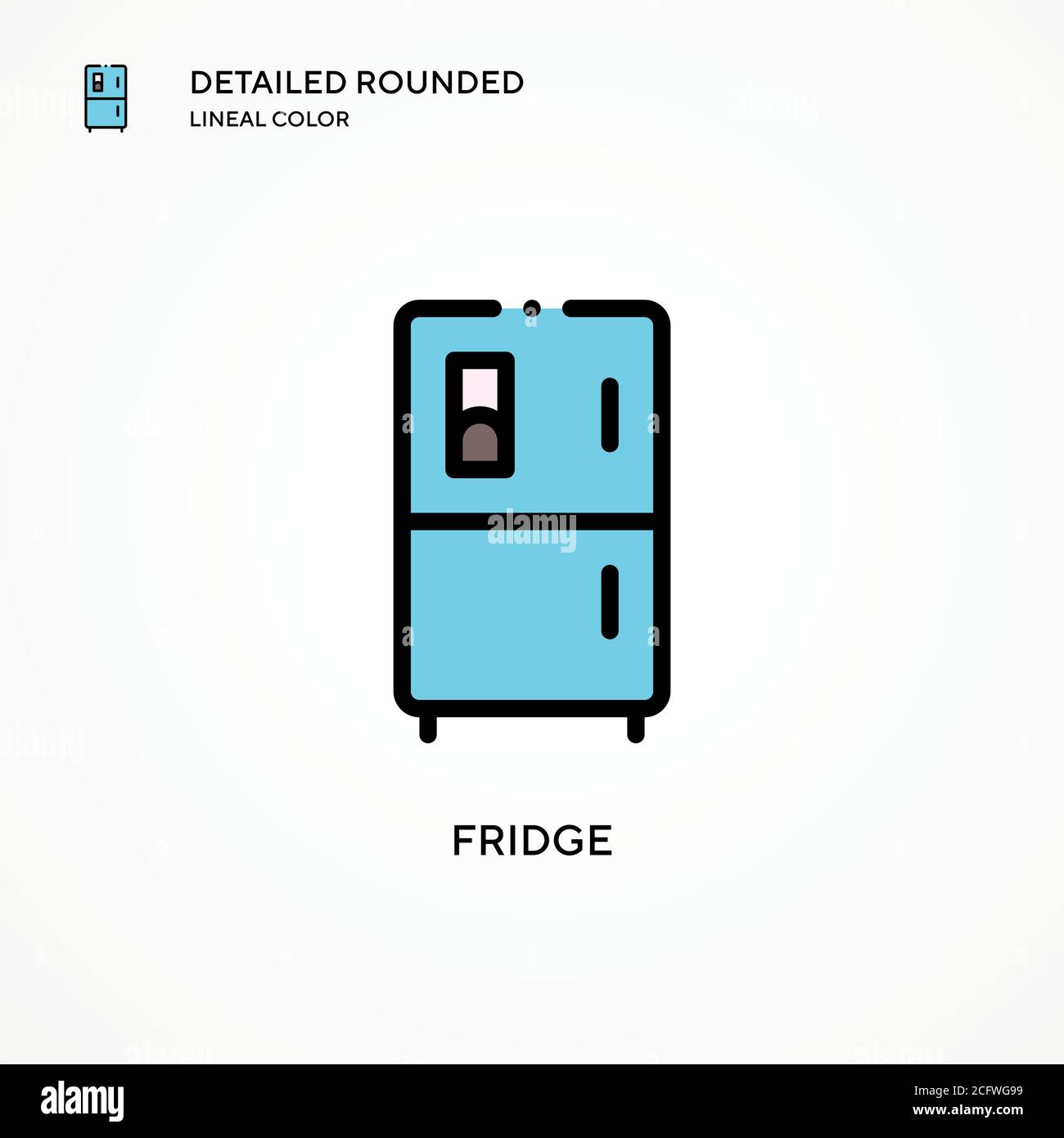 Fridge vector icon. Modern vector illustration concepts. Easy to edit ...