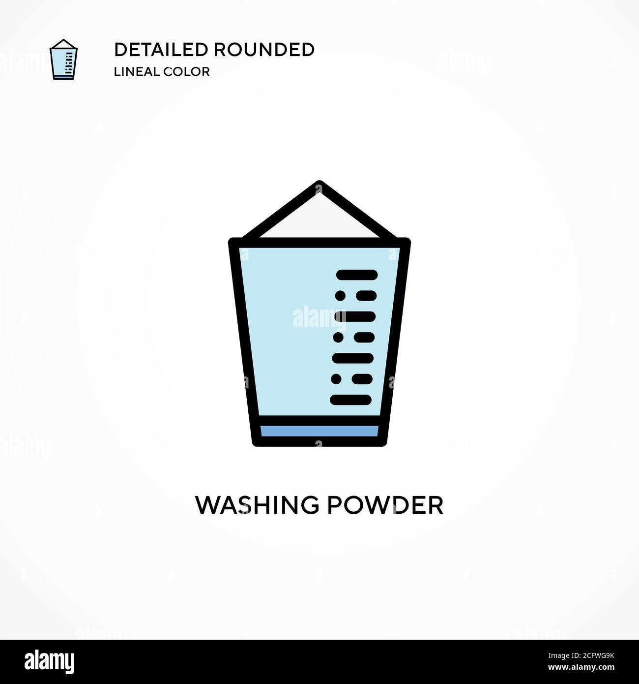 Washing powder vector icon. Modern vector illustration concepts. Easy ...