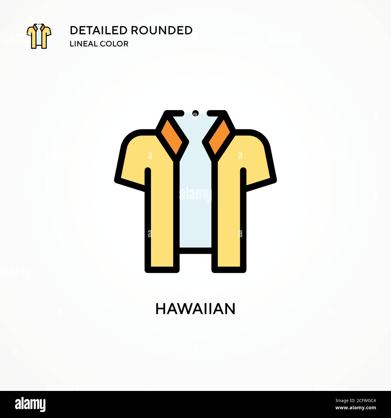 Hawaiian vector icon. Modern vector illustration concepts. Easy to edit ...