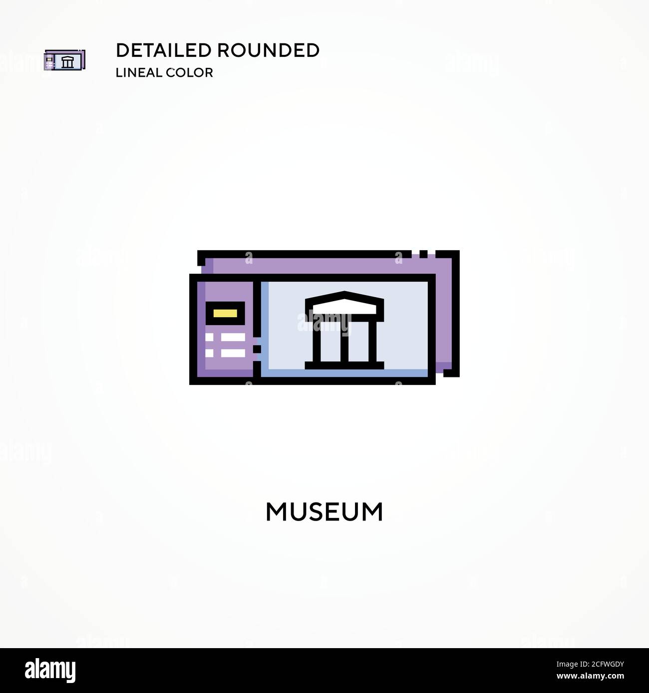Museum vector icon. Modern vector illustration concepts. Easy to edit ...