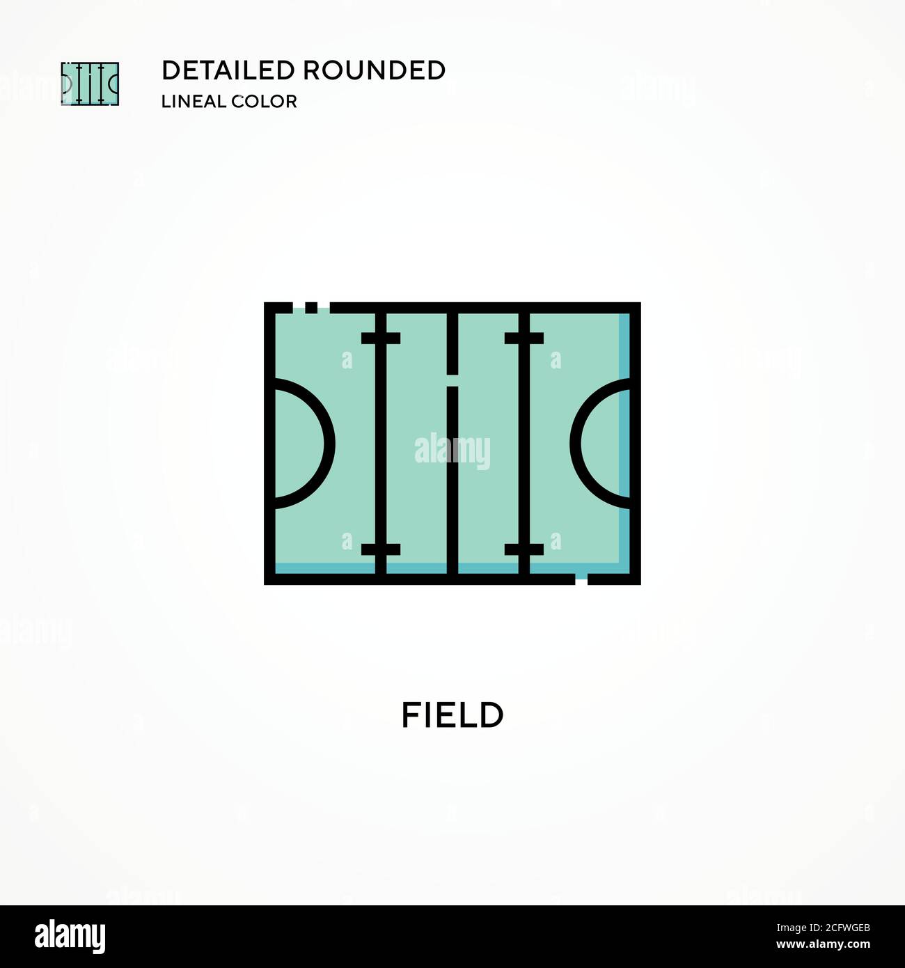 Rural football field Stock Vector Images - Alamy