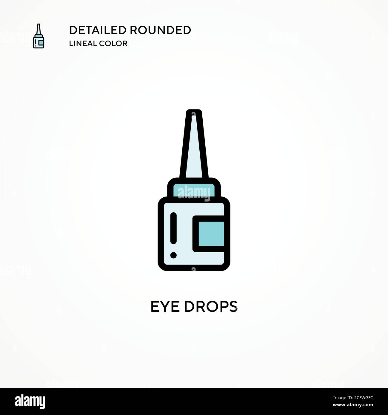 Eye drops vector icon. Modern vector illustration concepts. Easy to ...