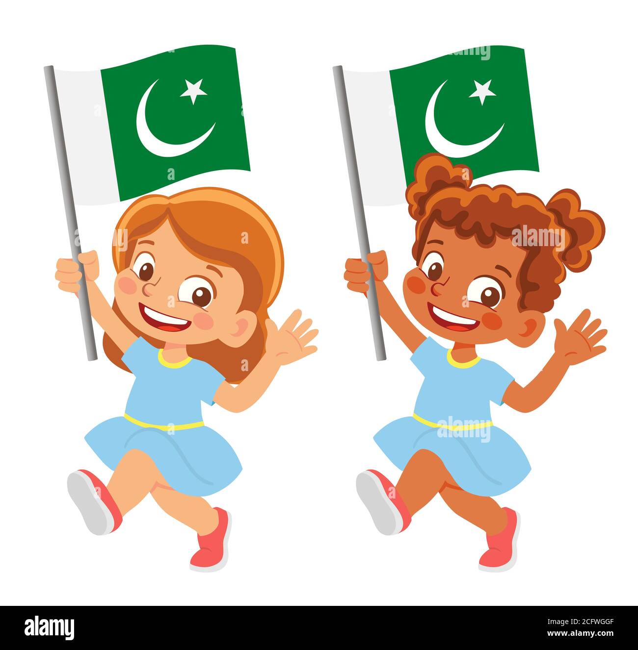 Pakistan Flag Waving Animated