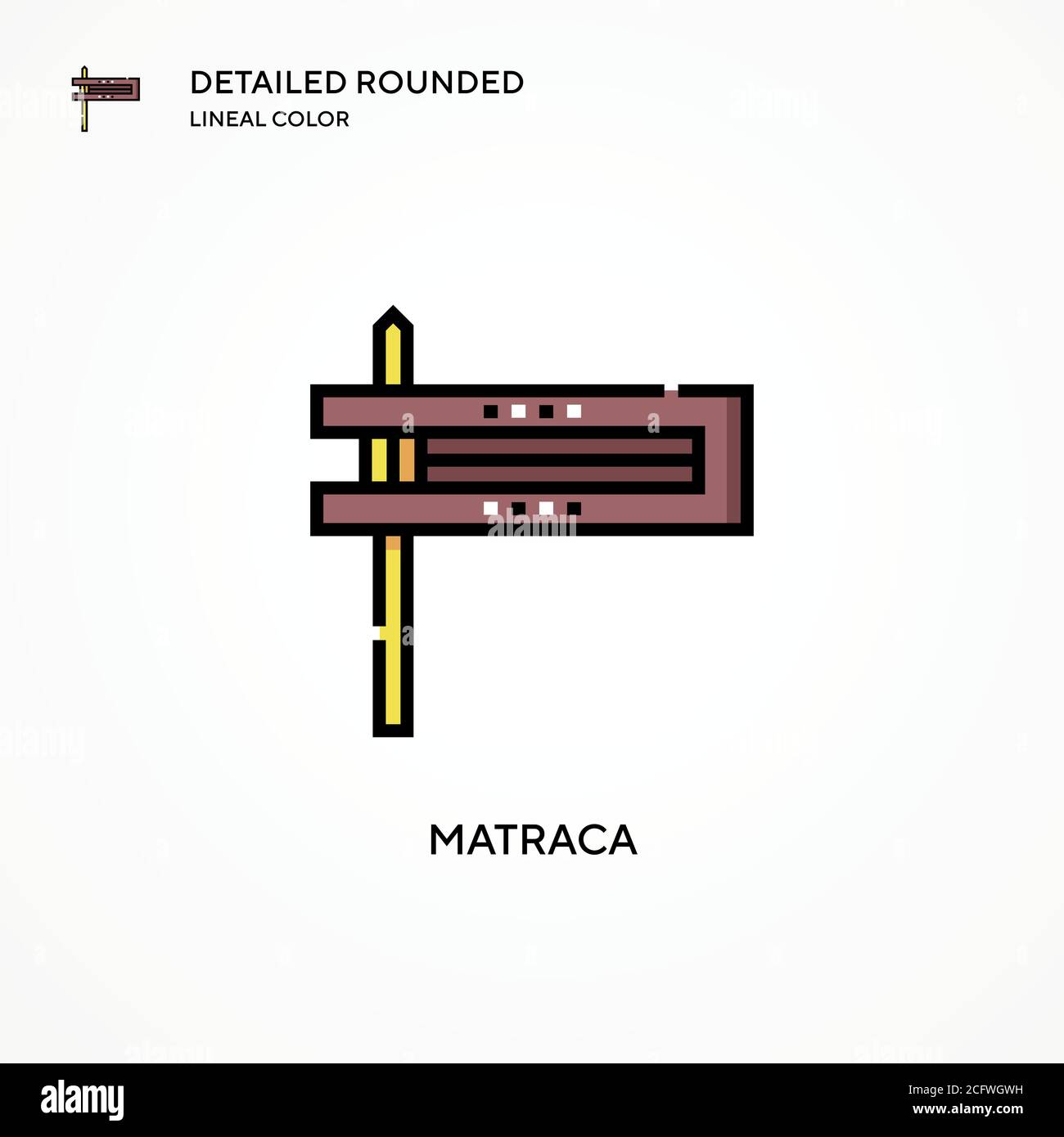 Matraca vector icon. Modern vector illustration concepts. Easy to edit ...