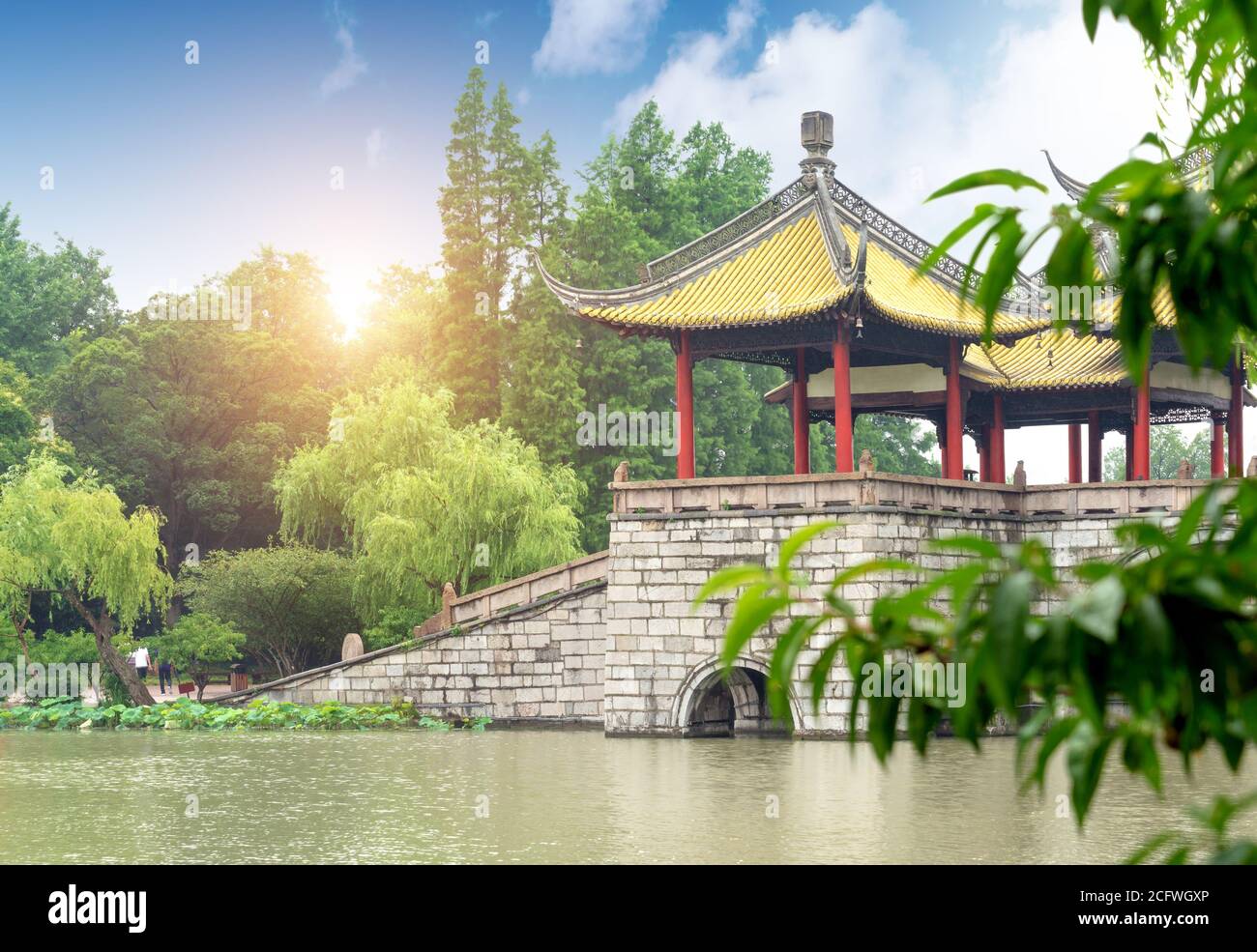 Wuting Bridge, also known as the Lotus Bridge, is a famous ancient ...