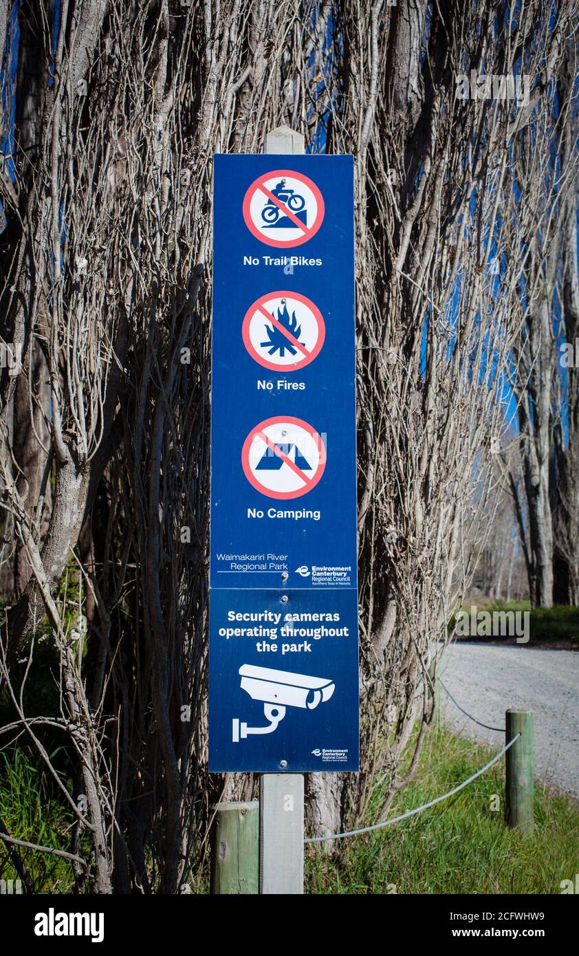 A Look at life in New Zealand: road signs banning all sorts of harmless ...
