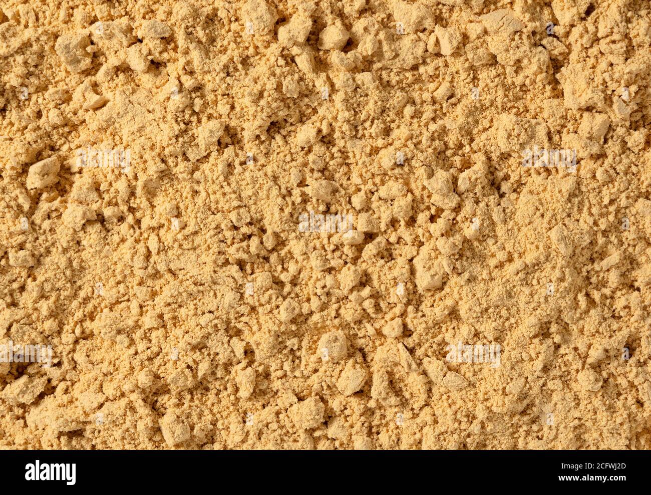 Japanese soybean flour photographed on the entire screen with a bird's ...