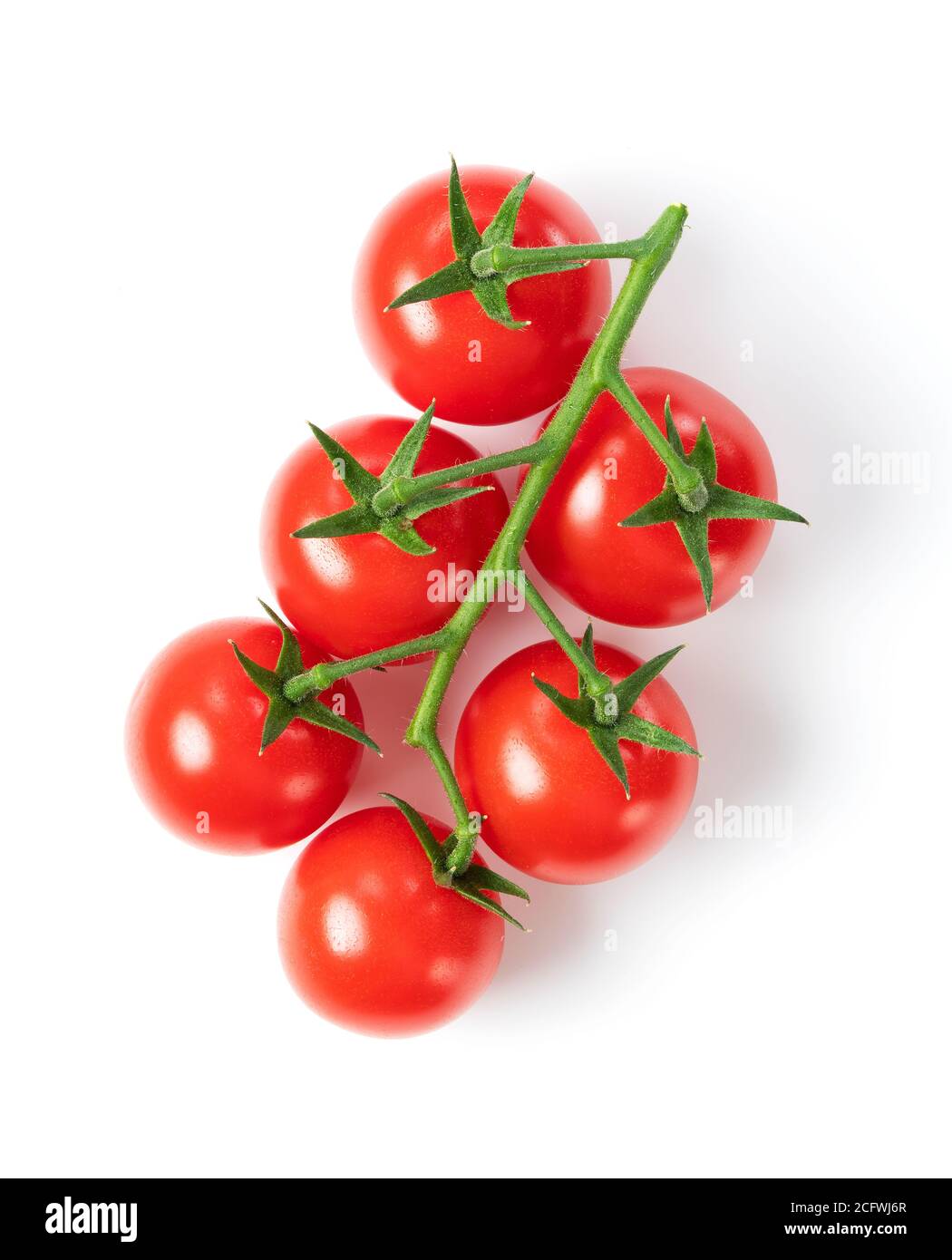 A series of fresh petite tomatoes on a white background Stock Photo - Alamy