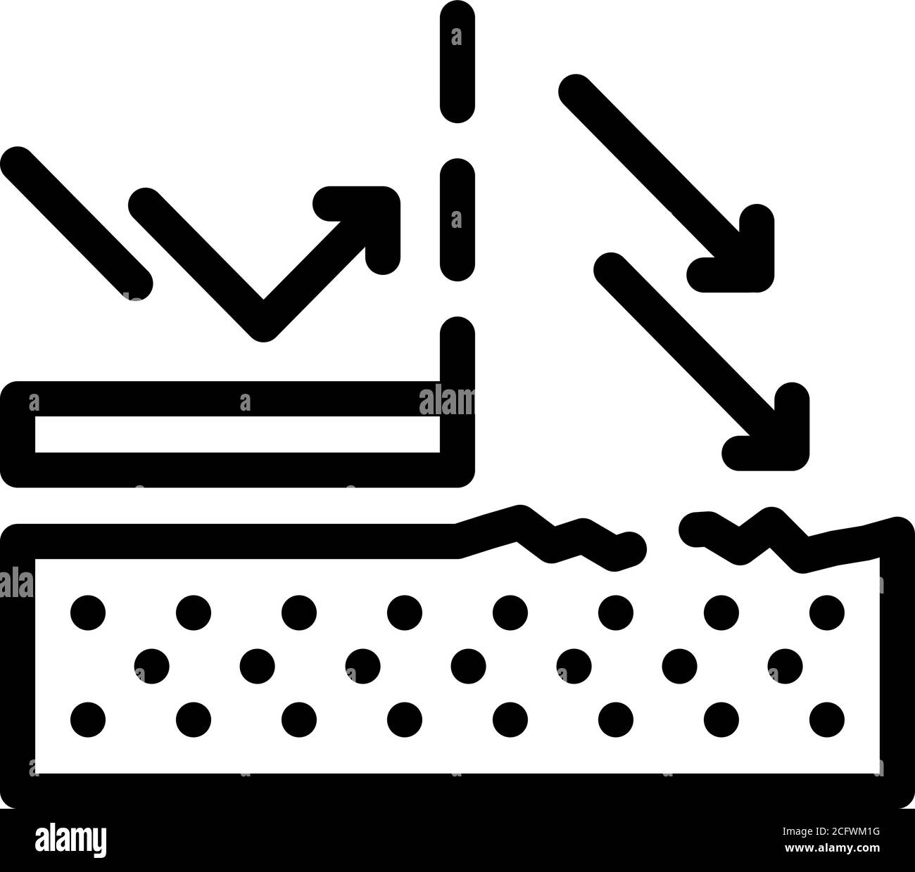 sun protection cream layer line icon vector illustration Stock Vector ...