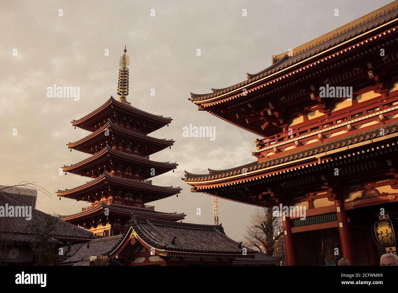 Asakusa temple tokyo winter hi-res stock photography and images - Alamy