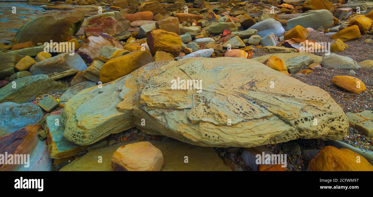 Close up of Rocks in Different Sizes and Colours Stock Photo - Alamy