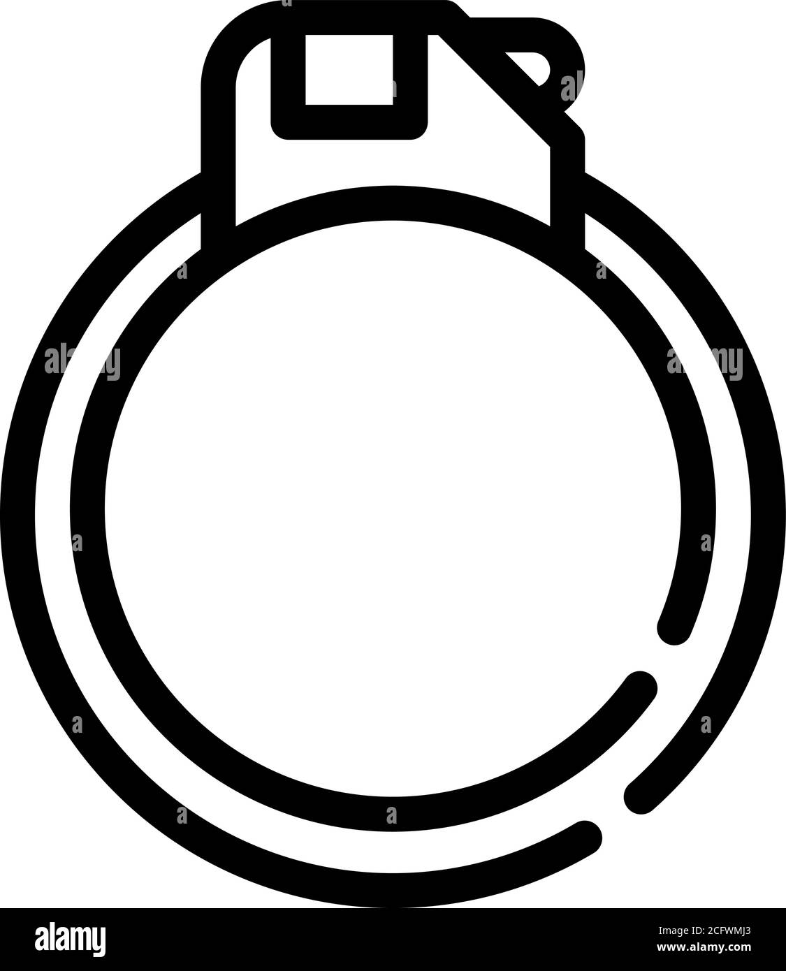 circometer measuring equipment line icon vector illustration Stock ...