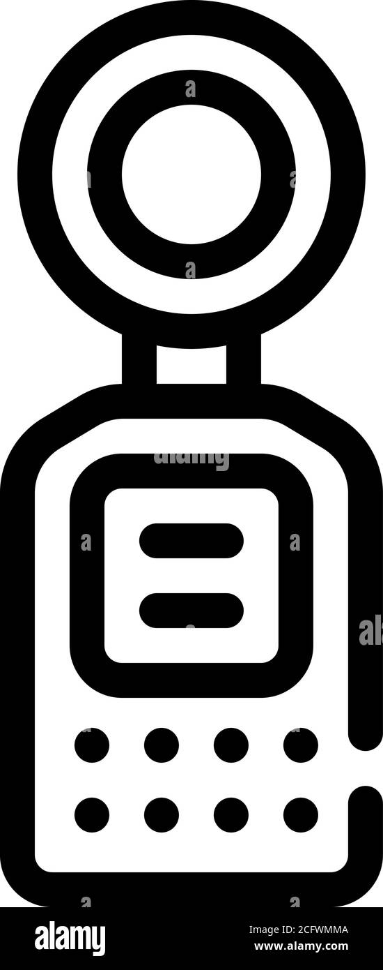 light meter measuring equipment line icon vector illustration Stock ...