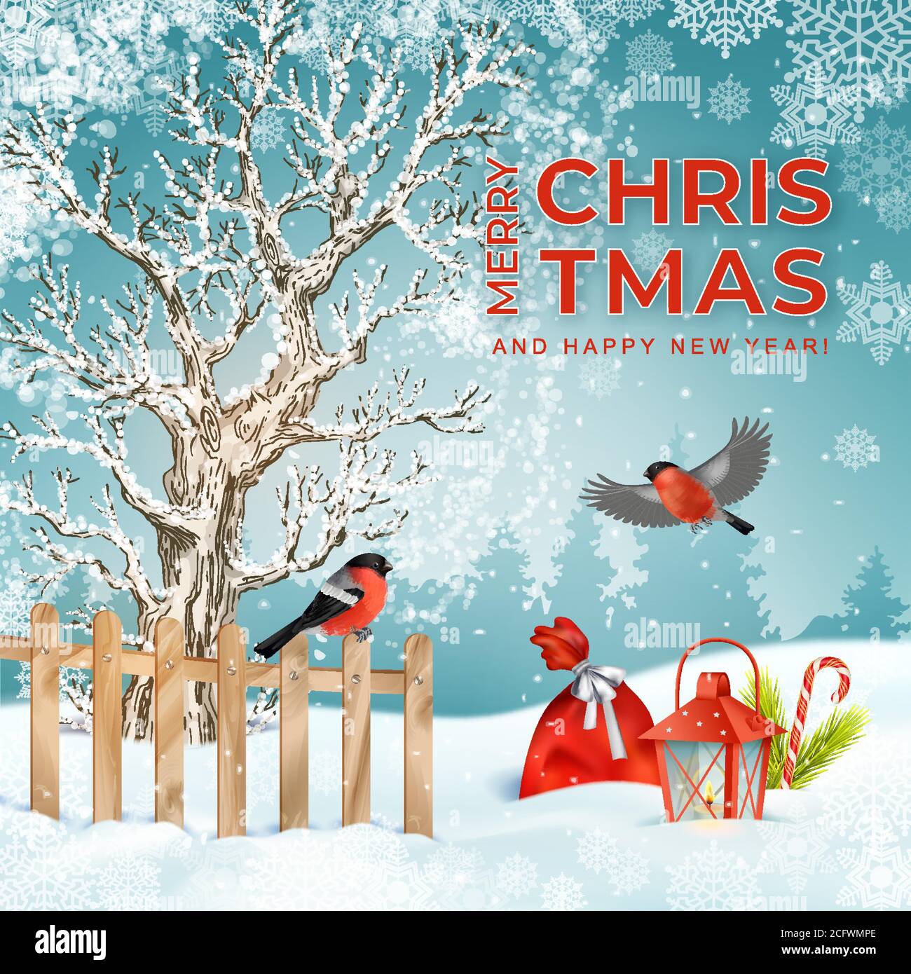 Christmas Holiday Card Stock Vector Image & Art - Alamy