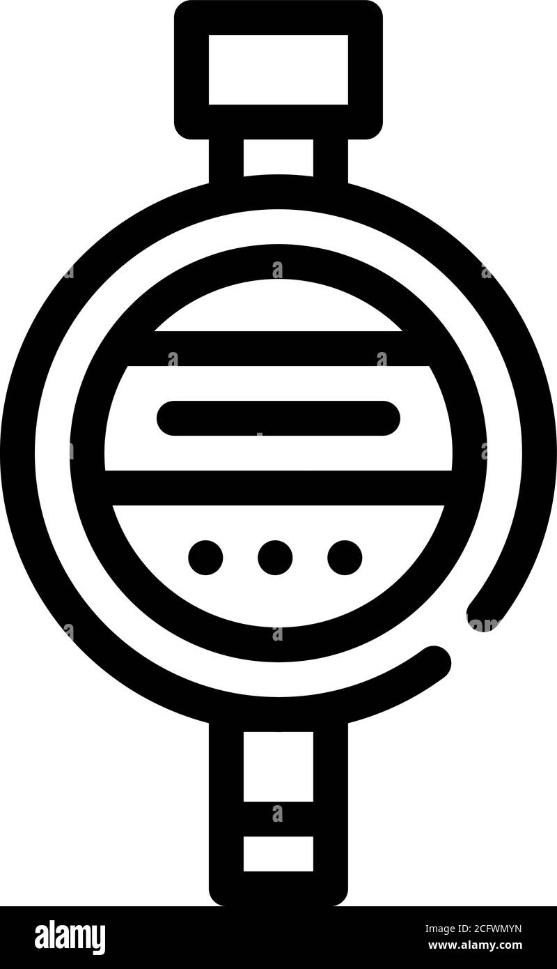 hardness meter or durometer line icon vector illustration Stock Vector ...