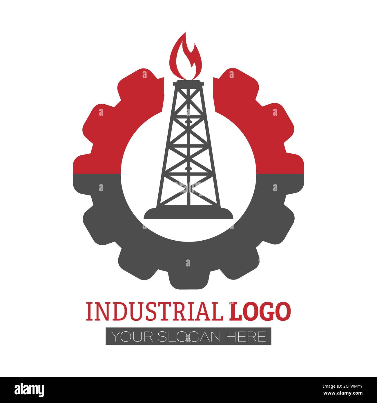 Industrial logo. Stock vector image for logo, logo, sticker or sticker ...