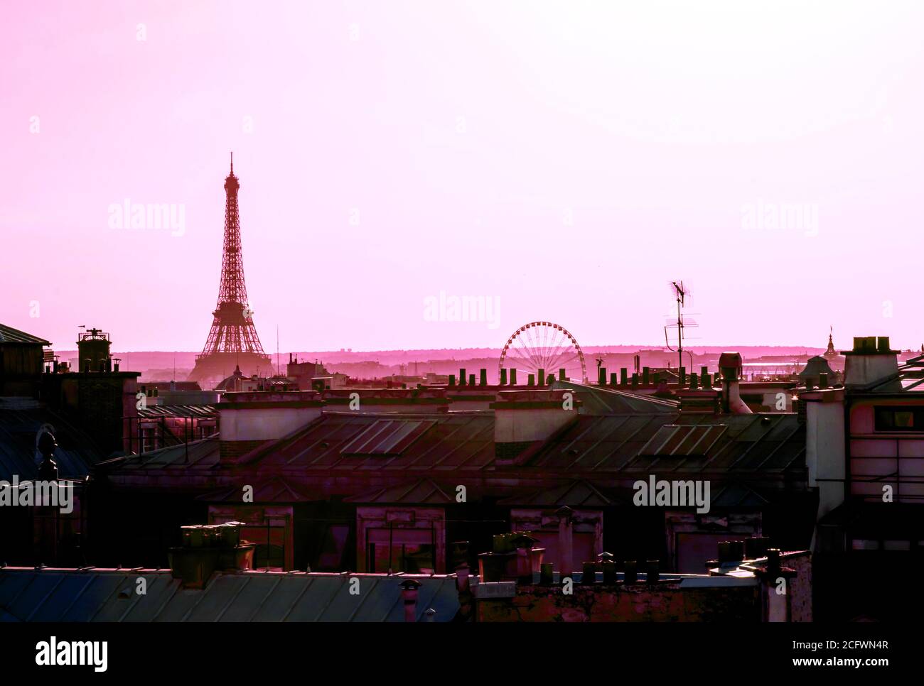 Eiffel tower drawing black and white hi-res stock photography and ...