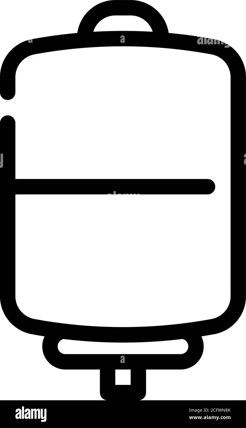 barrel watering equipment line icon vector illustration Stock Vector ...