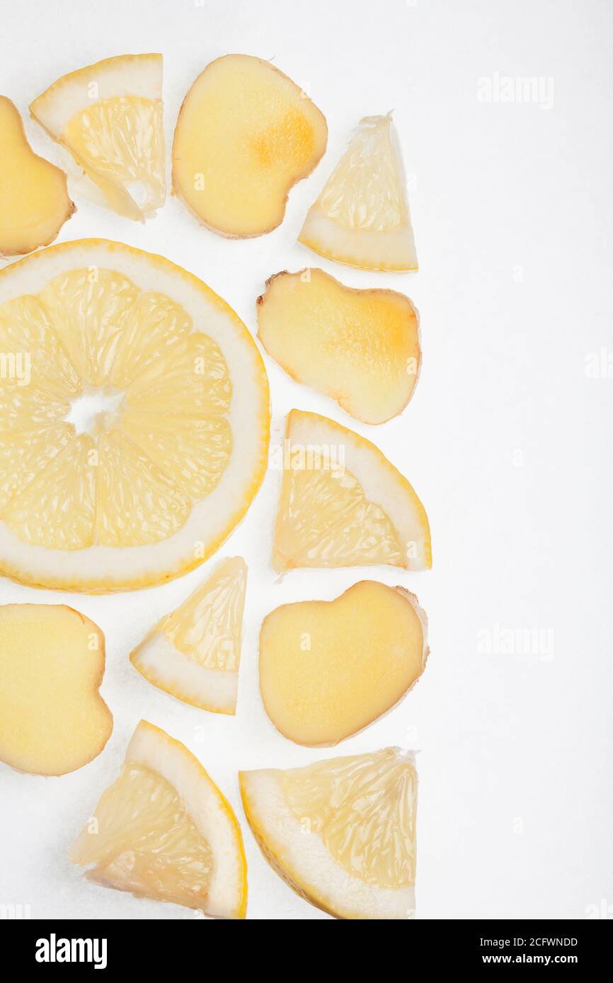 Lemon ginger slices copy hi-res stock photography and images - Alamy