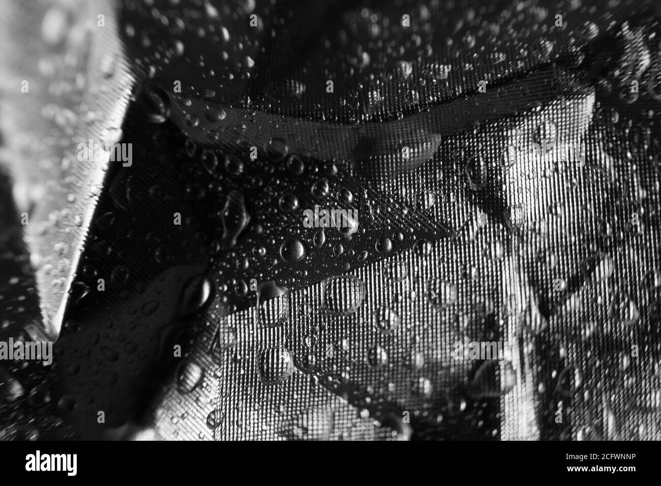 Water drop splash shallow Black and White Stock Photos & Images - Alamy