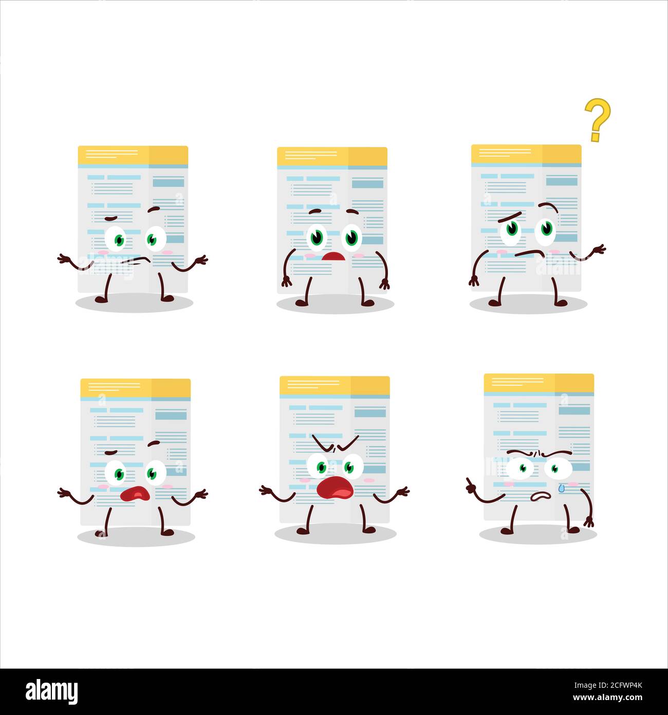 Cartoon character of filling form with what expression Stock Vector ...