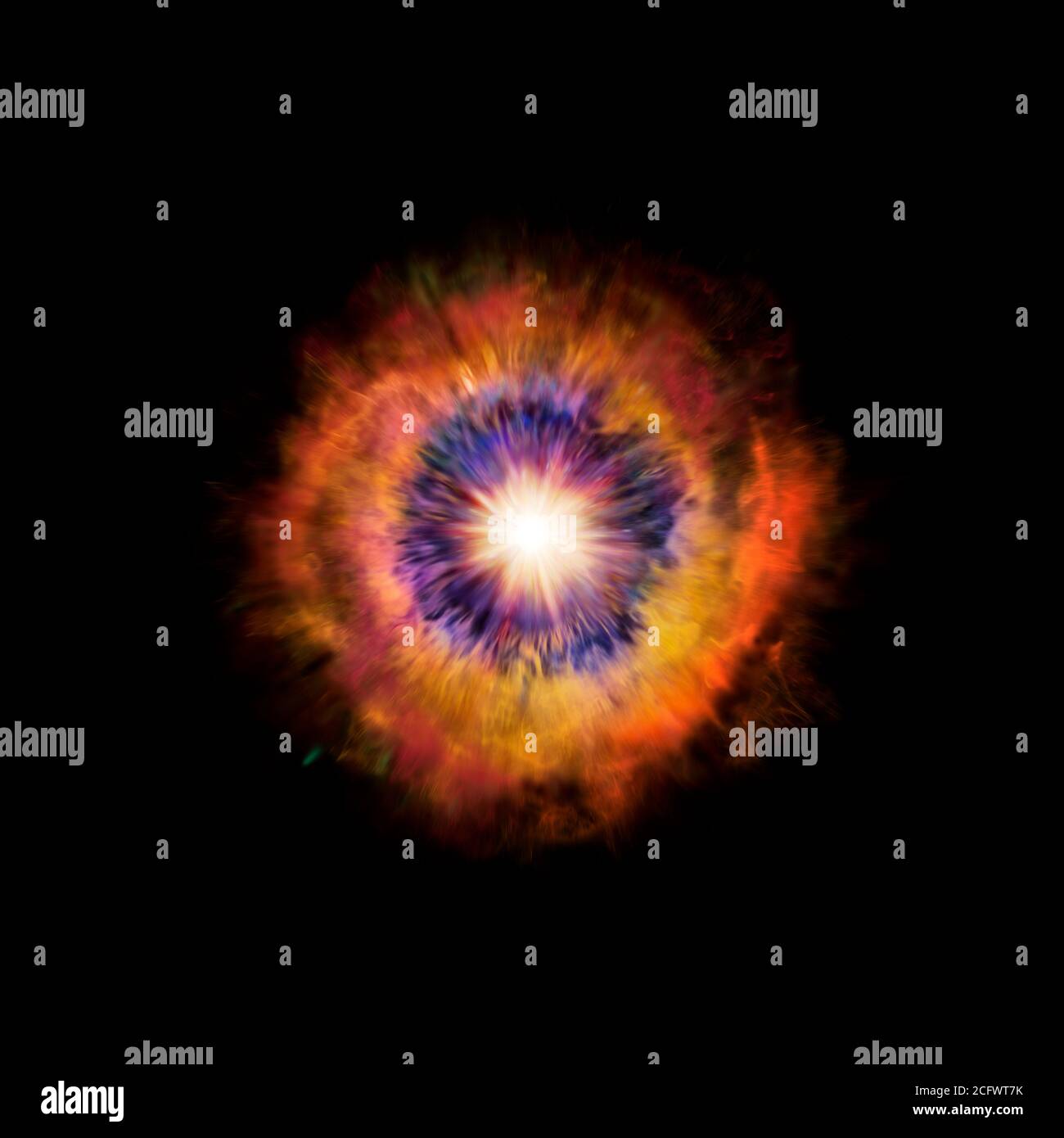 Supernova explosion glowing nebula hi-res stock photography and images ...