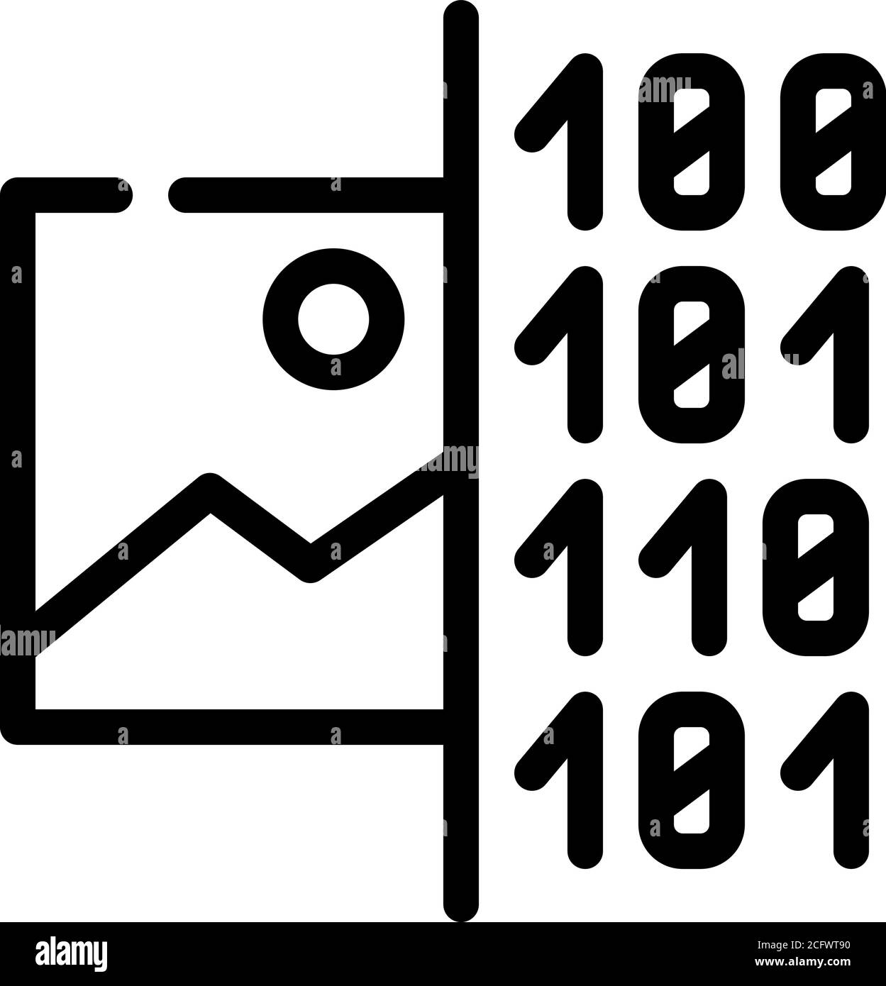 Machine code image Stock Vector Images - Alamy
